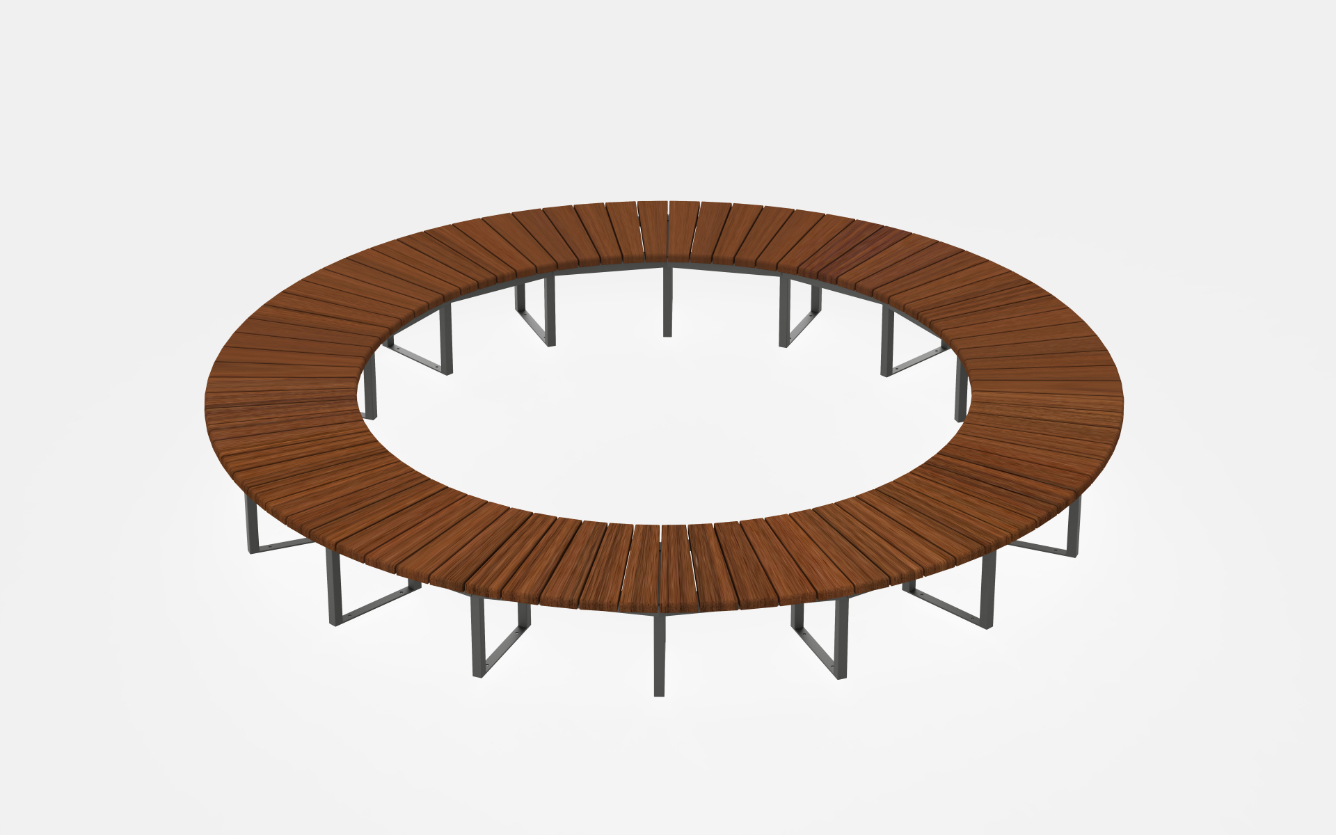 Aurora Curved Bench [sleeper] - DM Braun Commercial Outdoor Site ...