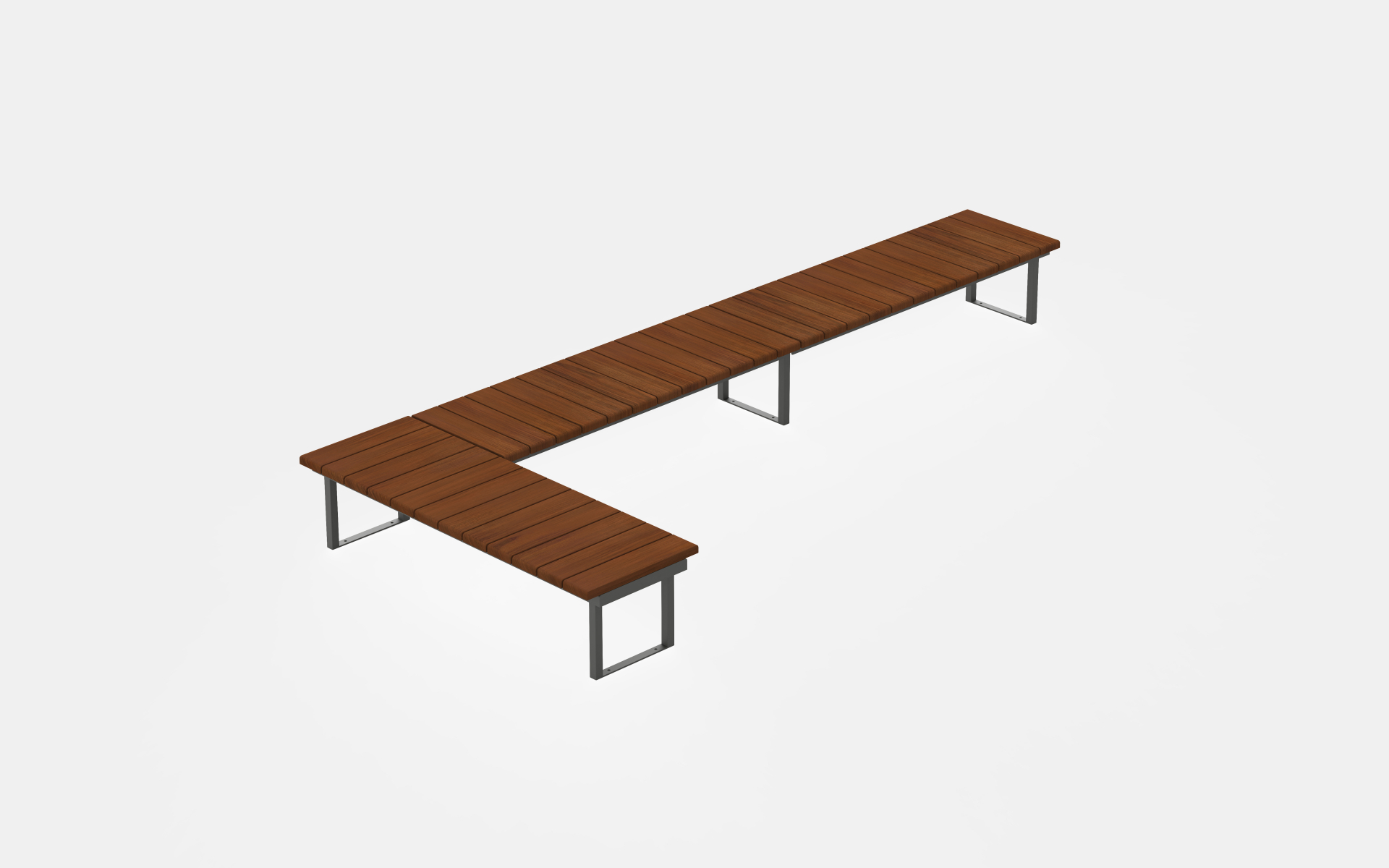 Aurora Straight Bench [sleeper] - DM Braun Commercial Outdoor Site ...