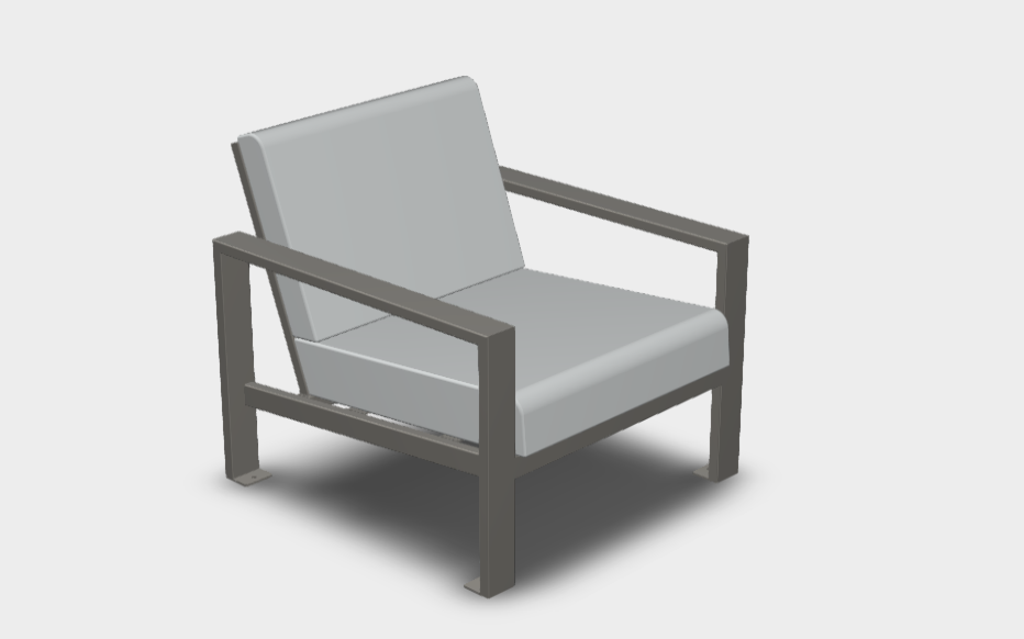 Monaco Lounge Chair - DM Braun Commercial Outdoor Site Furnishings